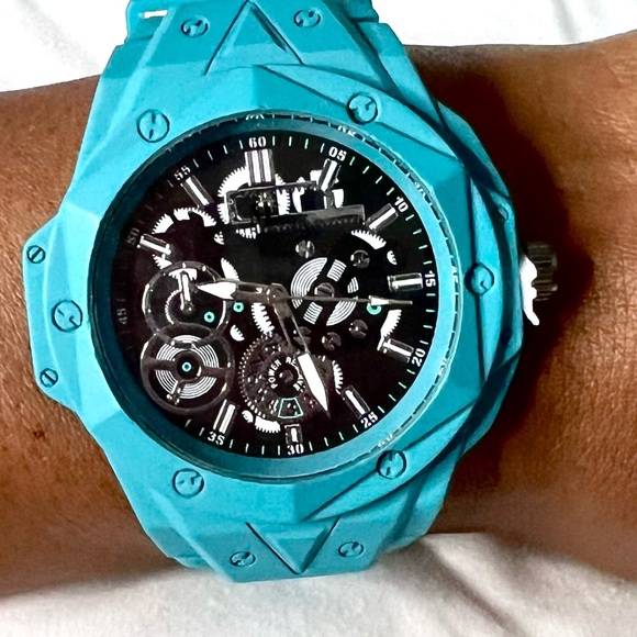 montres carlo | Other | New Sports Watch Teal Blue | Poshmark